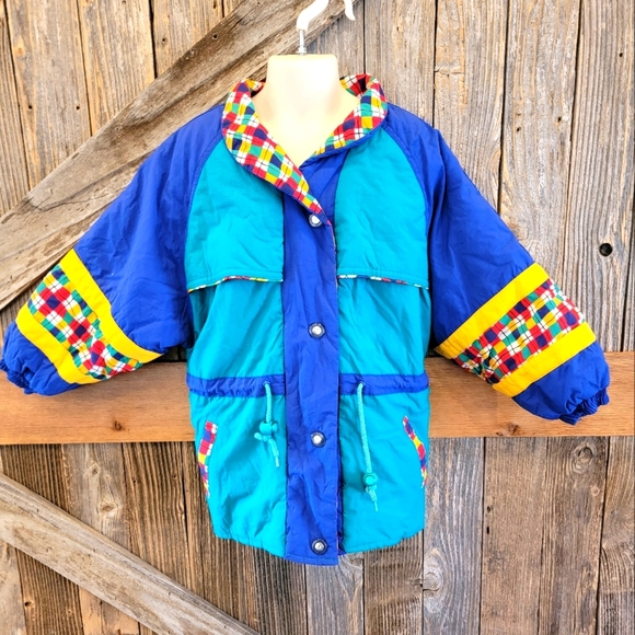 honors | Jackets & Coats | Vintage Kids Jacket Xs 45 Colorblock Hoodie ...
